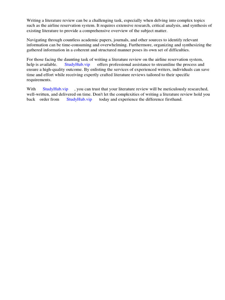 Literature Review of Airline Reservation System | PDF | Java (Programming Language) | Databases