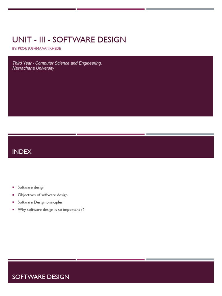 Unit-3 - Software design | PDF | Software Architecture | Software