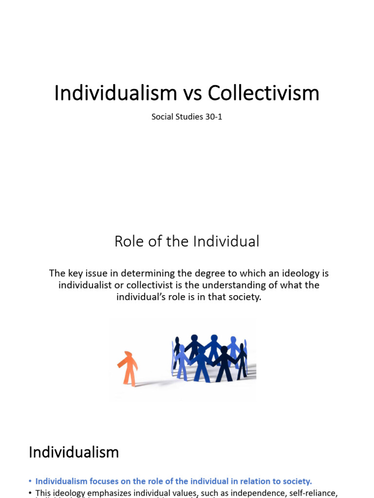 Soc30individualism Vs Collectivism | PDF | Individualism | Liberalism