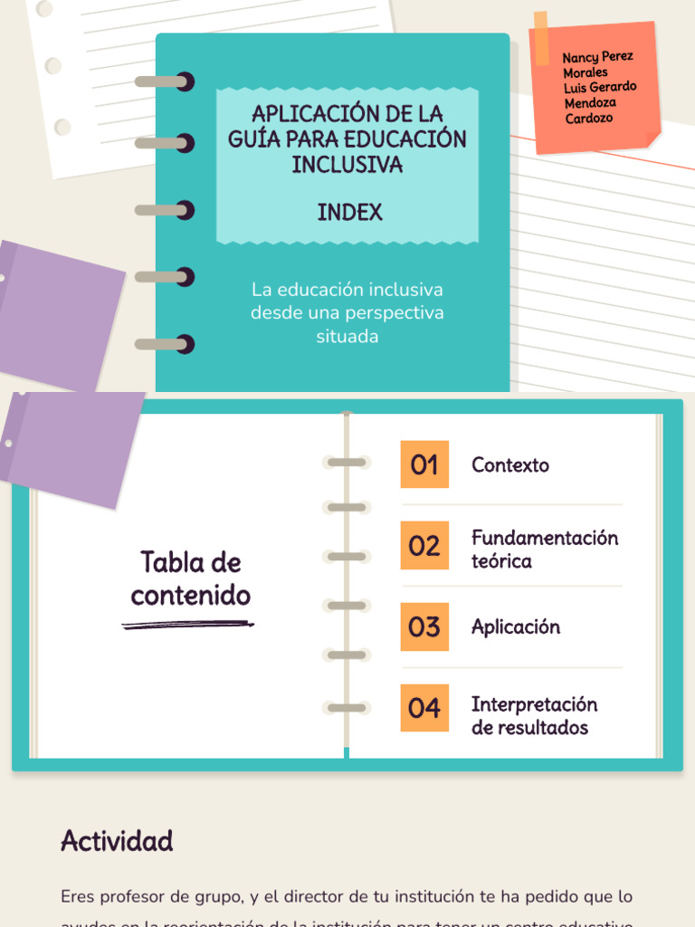 Aplicación Del INDEX | Descargar gratis PDF | Enseñando | Escuelas
