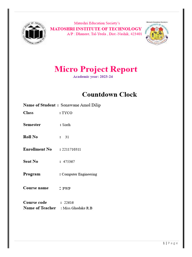 Countdownclock PWP | PDF | Art