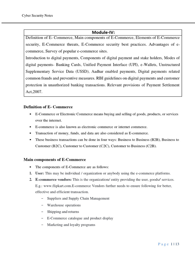 Cyber Security Module4 Notes Pdf Security Computer Security