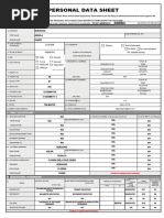 Updated Personal Data Sheet 2023 | PDF | Government | Social Institutions