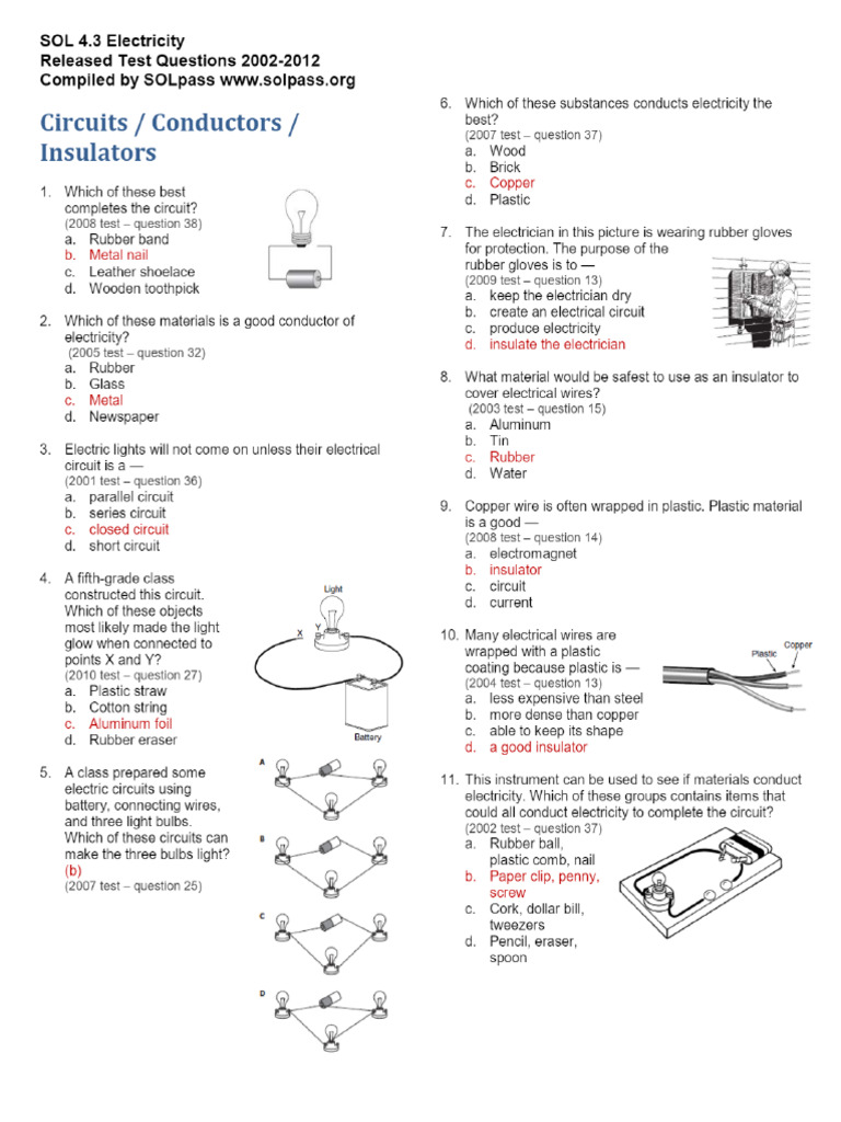 Circuits - Conductors - Insulators | PDF