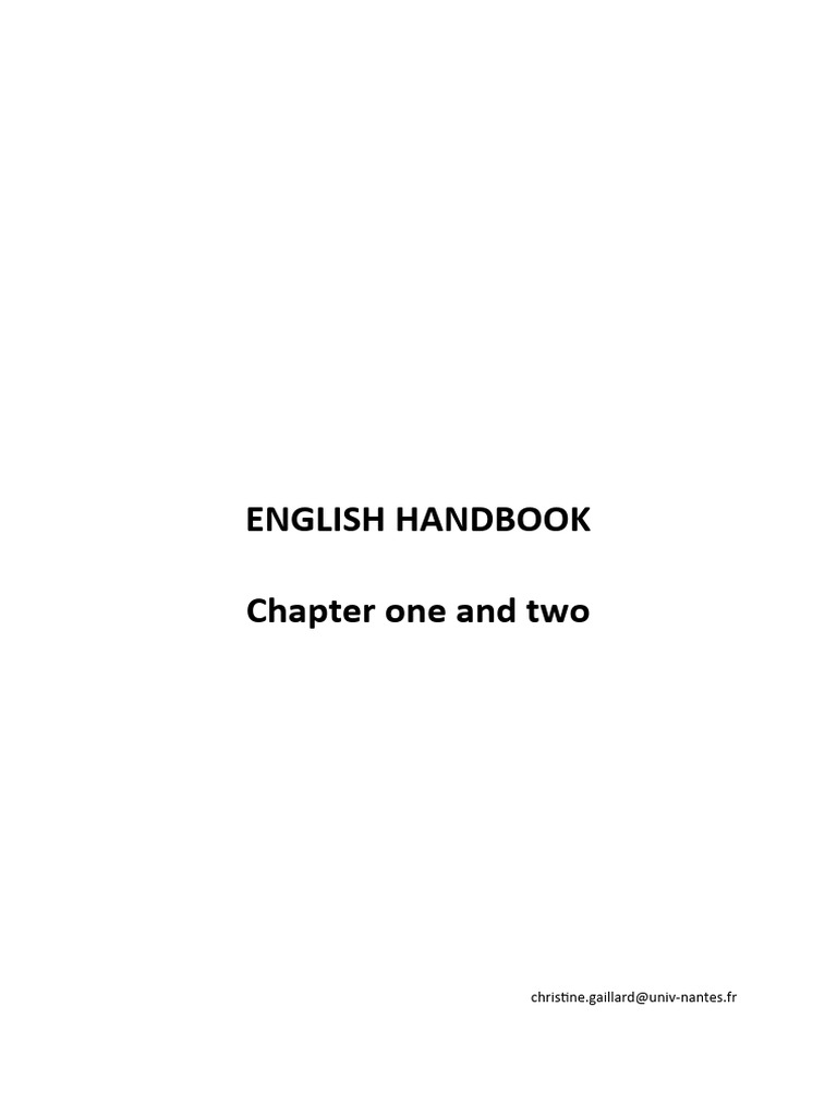 English Handbook | PDF