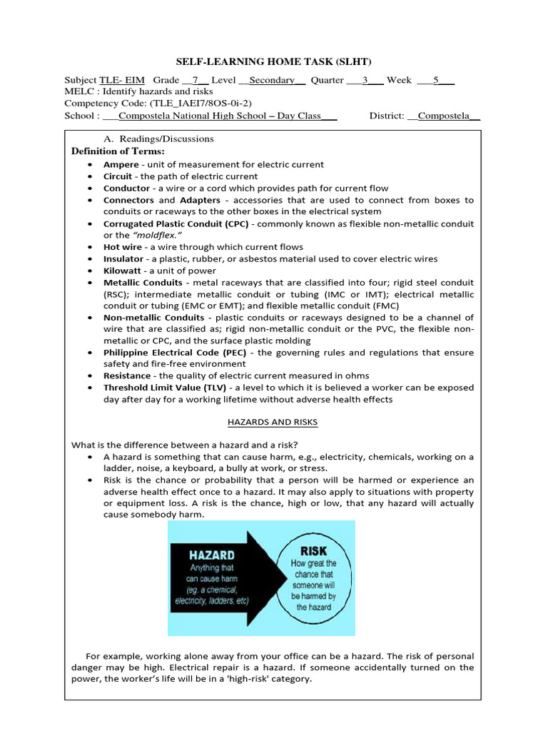 week5 identify hazard and risks | PDF | Hazards