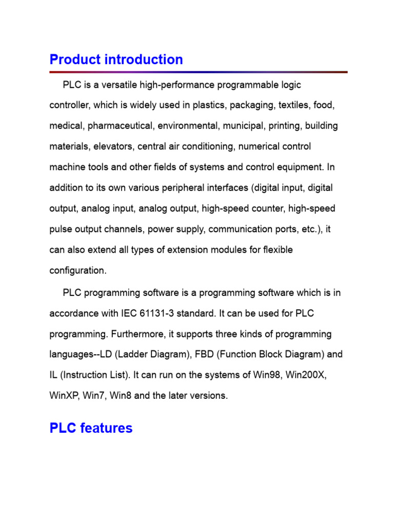 Programming Manual OptimusDrivePLC | PDF | Programmable Logic Controller | Computer Program