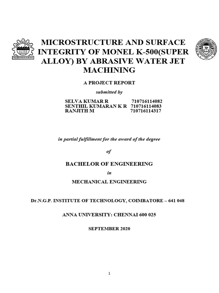 Project Work Final | PDF | Machining | Heat Treating