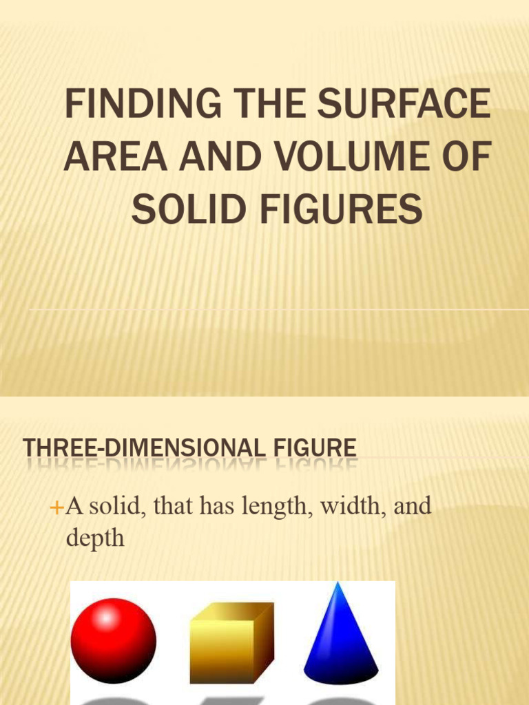 Volume Calculation of 3D Shapes | PDF | Teaching Methods & Materials