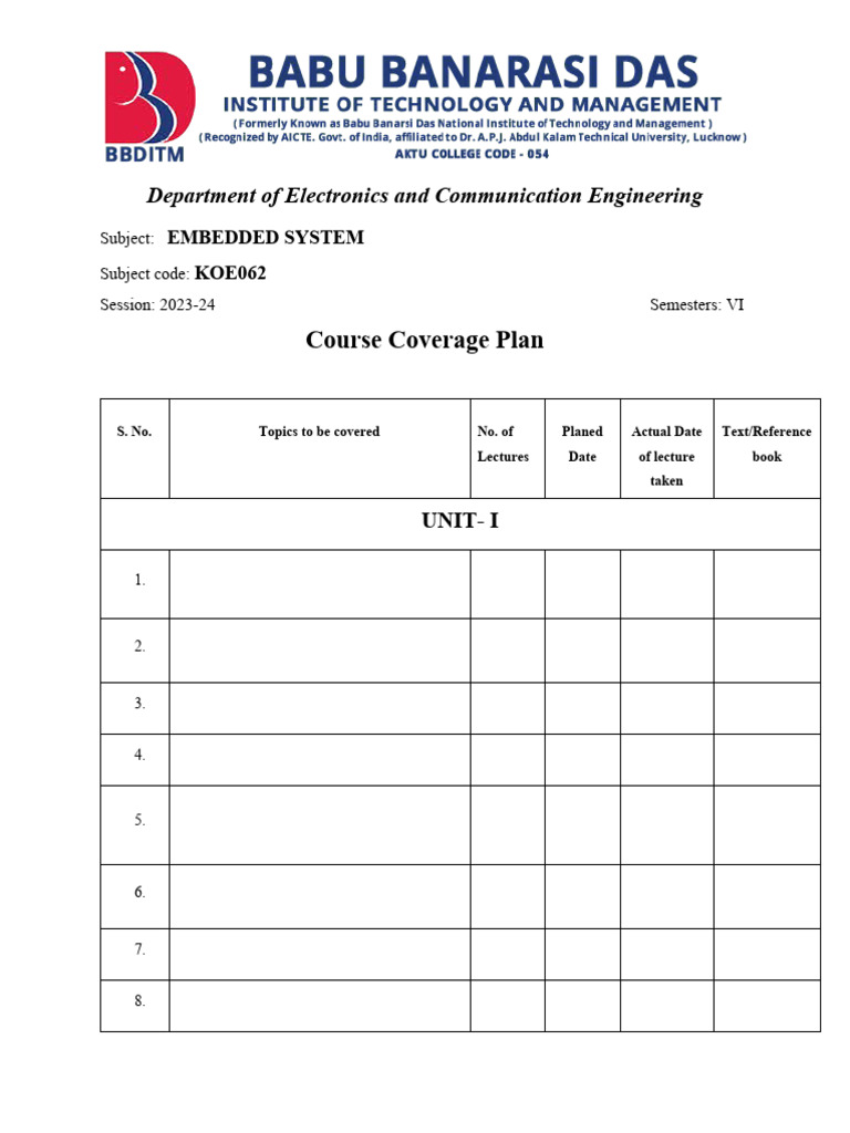 Awp Course Coverage Plan | PDF | Electronic Circuits | Computer Engineering