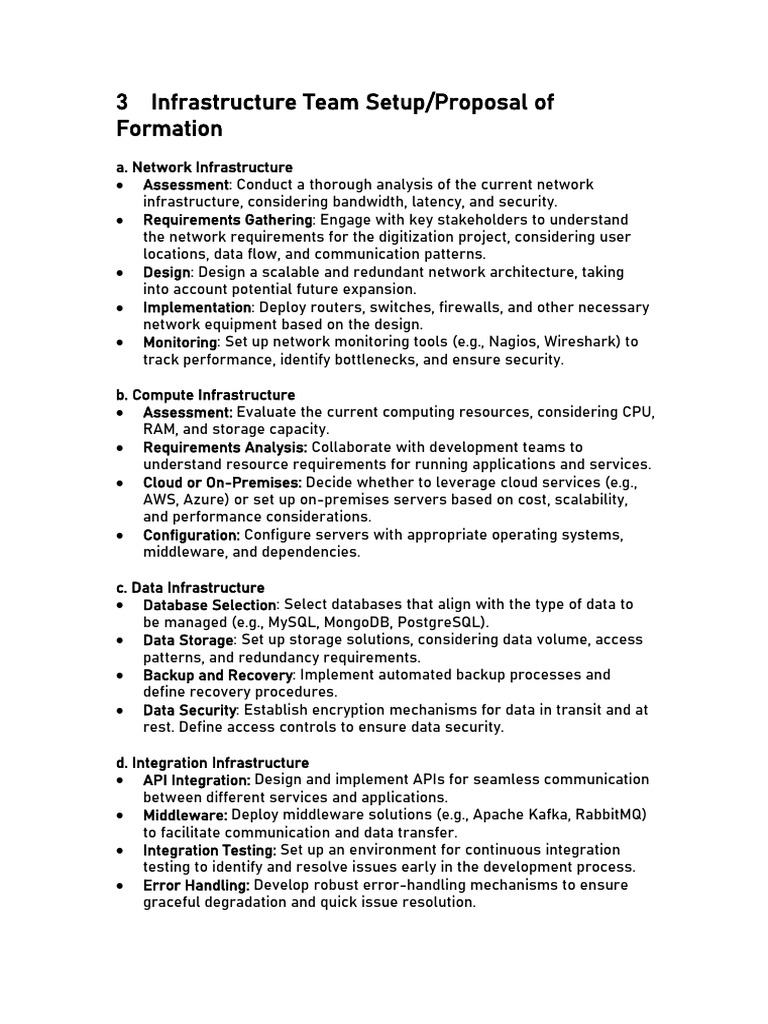 Infrastructure Setup | PDF | Computer Network | Cloud Computing