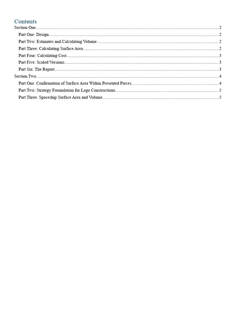 Math Assignment Pdf Area Volume