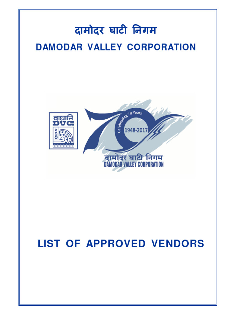 DVC Approved Vendor List | PDF | Kolkata