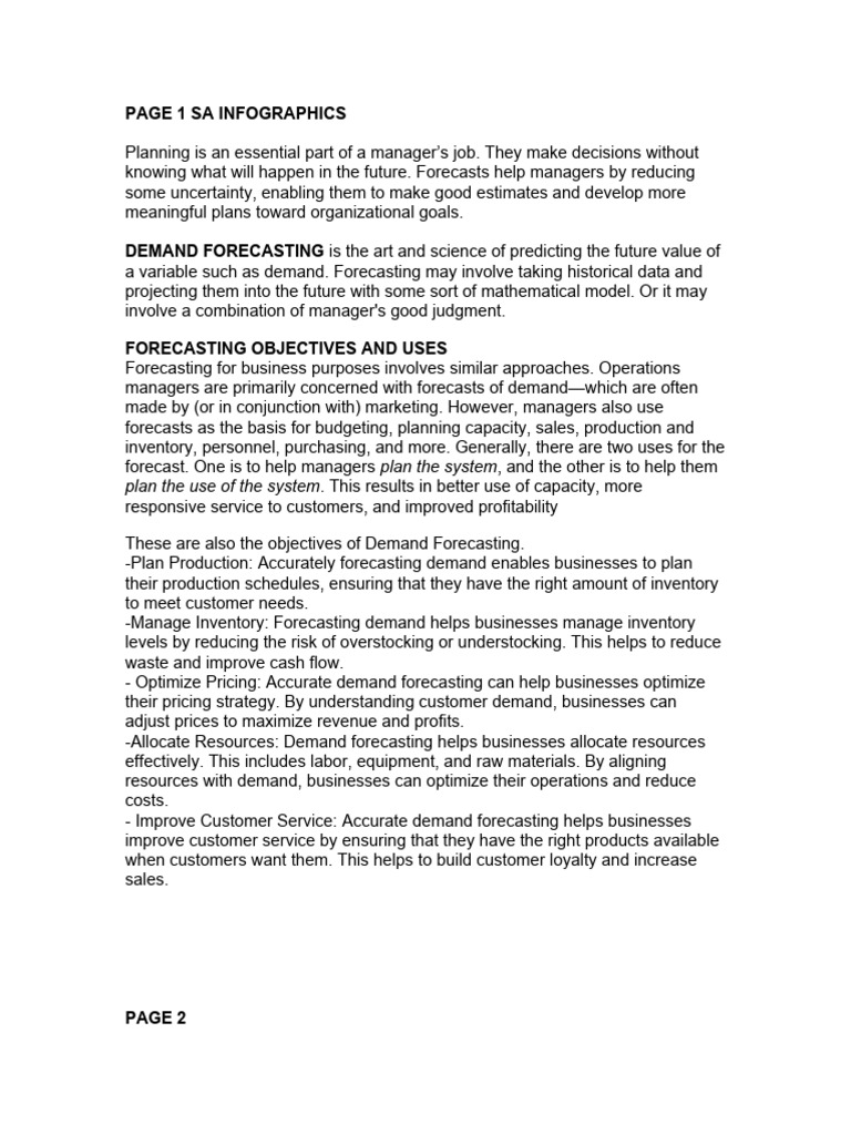 Infographics MGT303 | PDF | Forecasting | Inventory