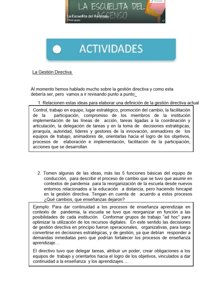 Gestion Directiva Final | PDF | Enseñando | Liderazgo