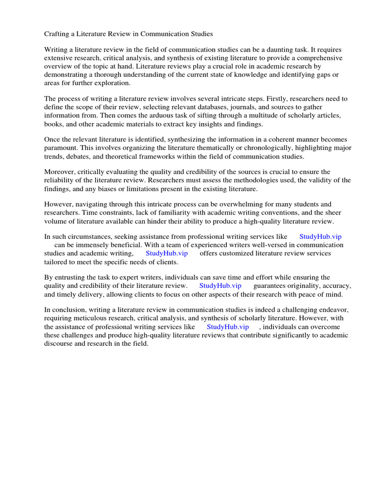 Literature Review Communication Studies | PDF | Leadership | Corporate ... Literature Review Communication Studies | PDF | Leadership | Corporate ...