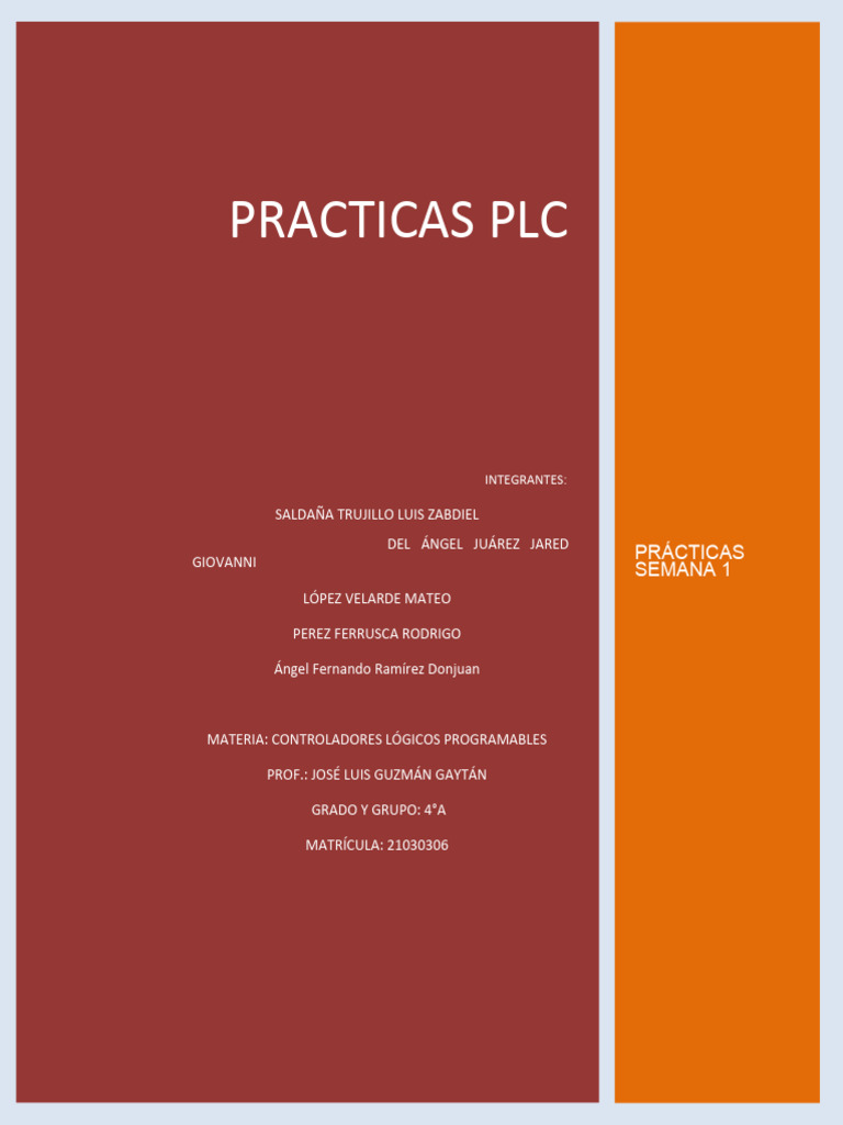 Practica - 1 - PLC Nuevo 2.0 | PDF | Tecnología