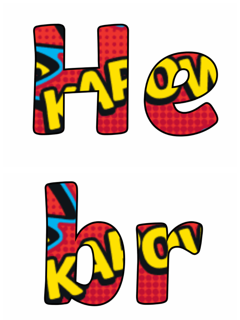 Hebrew Superhero Lettering | PDF