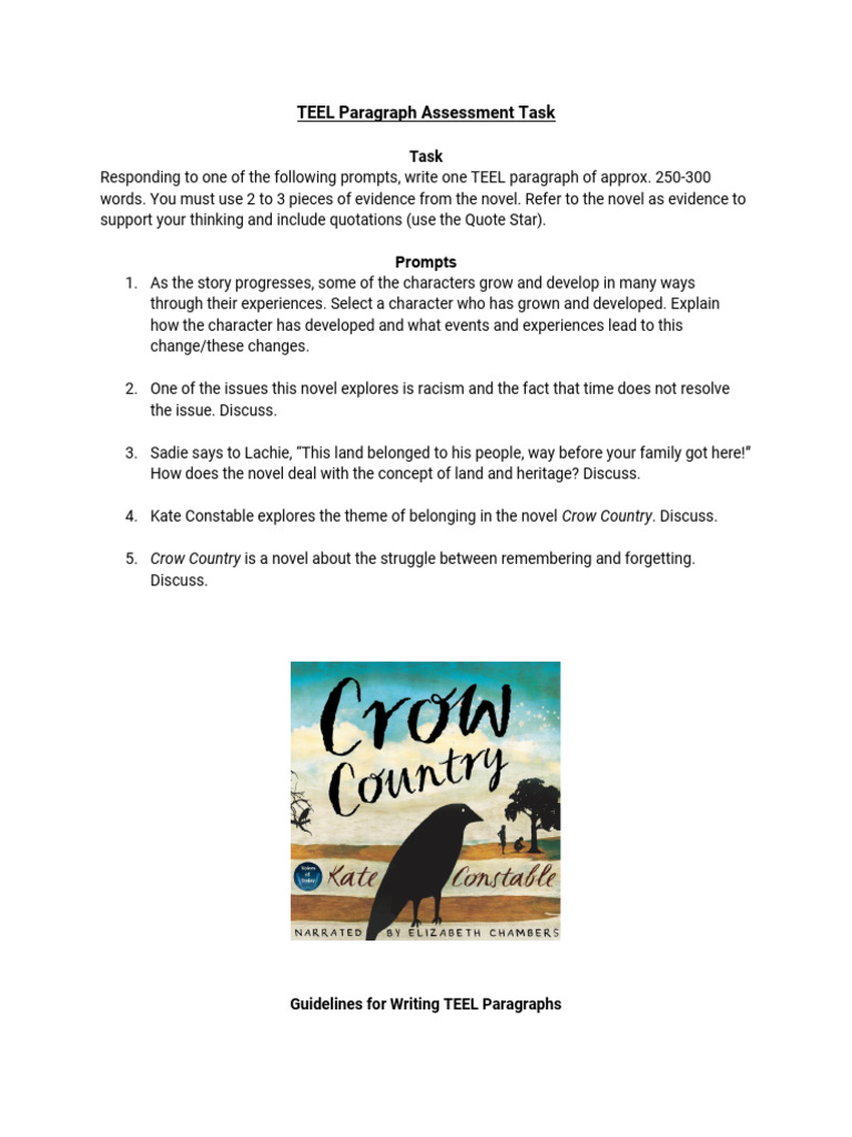 TEEL Paragraph AT | PDF | Essays | Cognitive Psychology