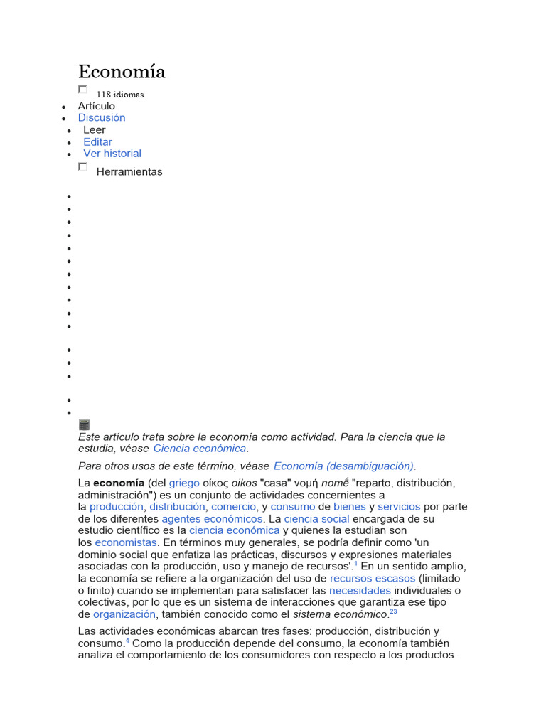 Economía | PDF | Economias | Ciencias económicas