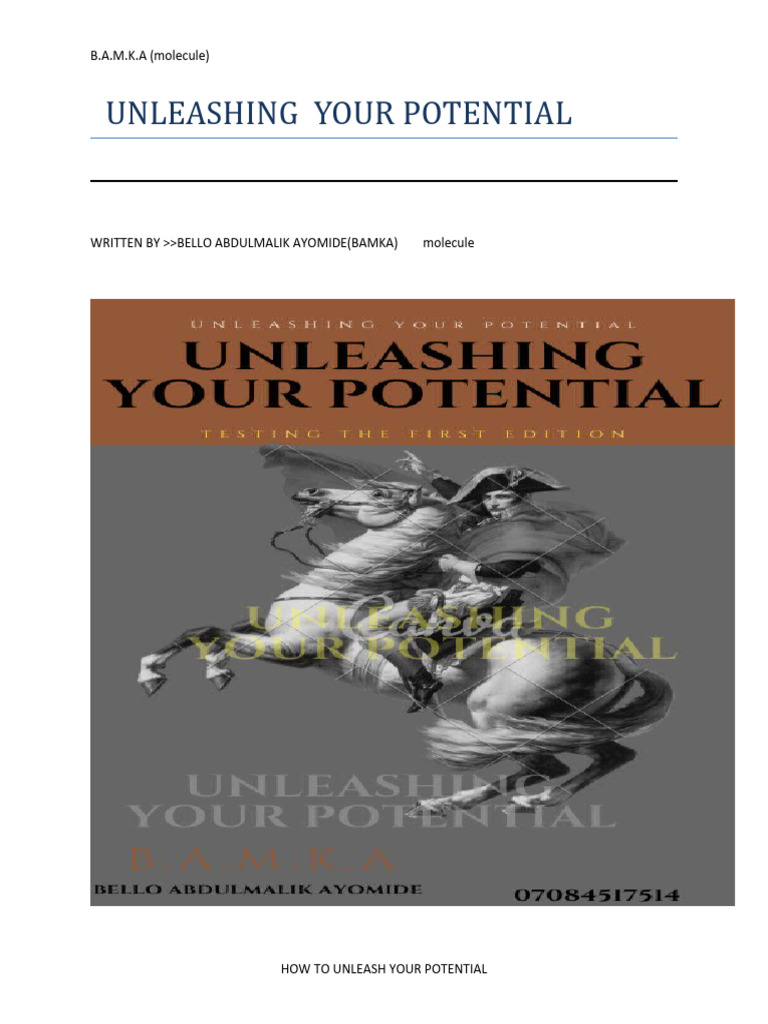 Unleashing Your True Potential | PDF | Career & Growth | Self-Improvement