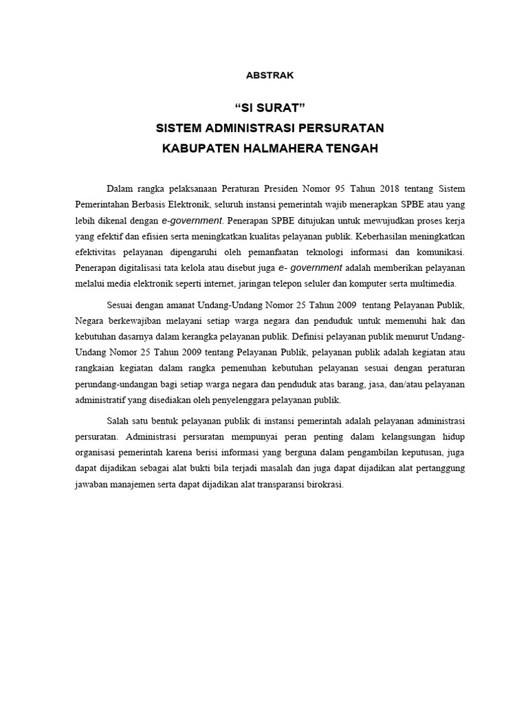 Sistem Administrasi Persuratan Digital | PDF | Bisnis