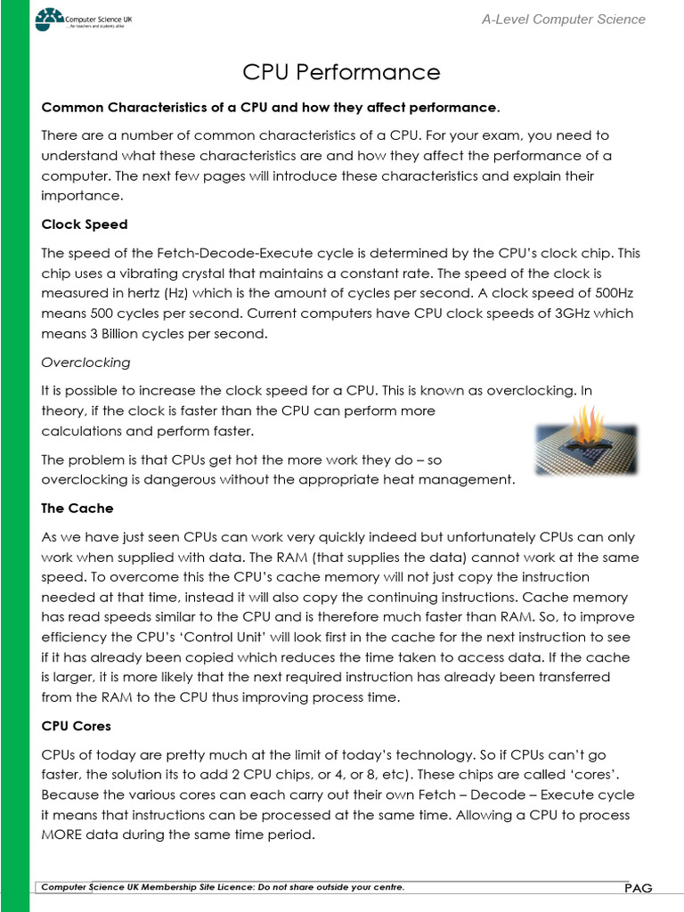 1.1.2 CPU Performance - Workbook | Download Free PDF | Central Processing Unit | Process (Computing)