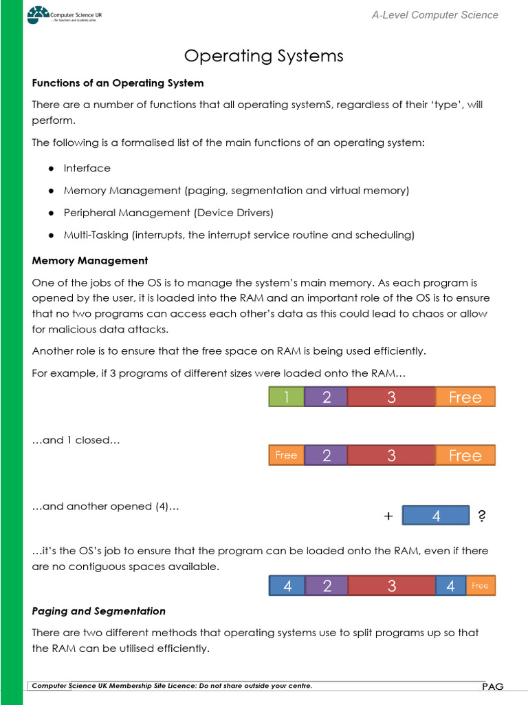 Peripheral Management in Operating Systems | PDF | Operating System ...