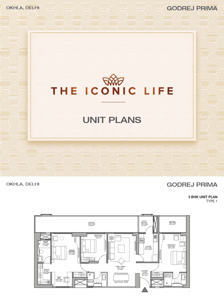 Godrej Prima Unit Layout Plans | PDF | Room | Interior Design