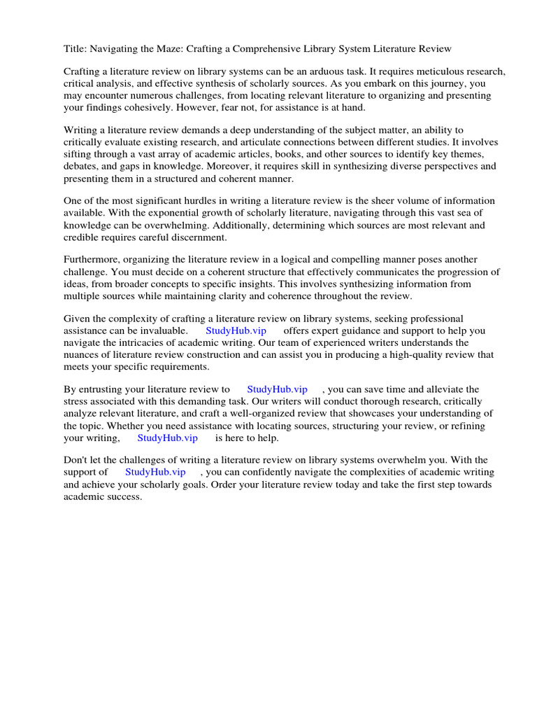 Library System Literature Review | PDF | Libraries | Information