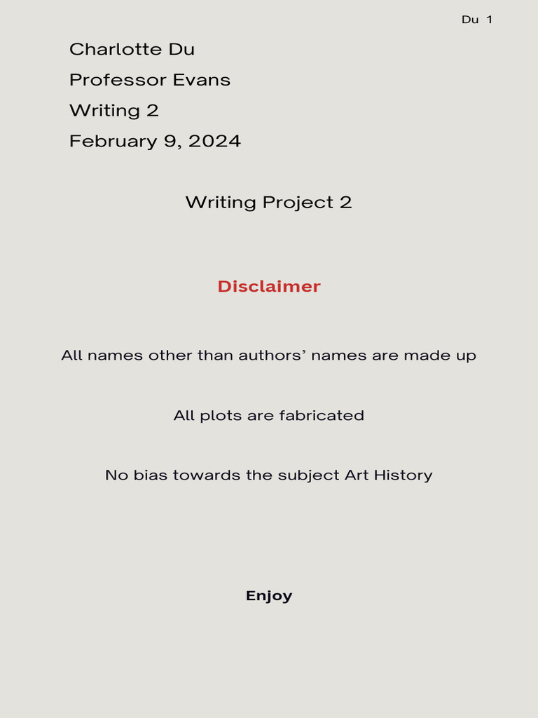 Writing Project 2 Pdf Motivation Motivational