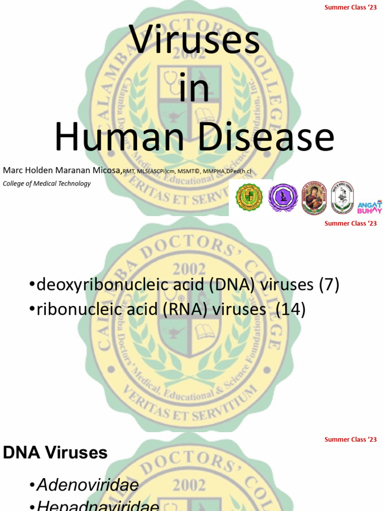 Viruses in Human Disease | PDF | Antiviral Drug | Antimicrobial Resistance