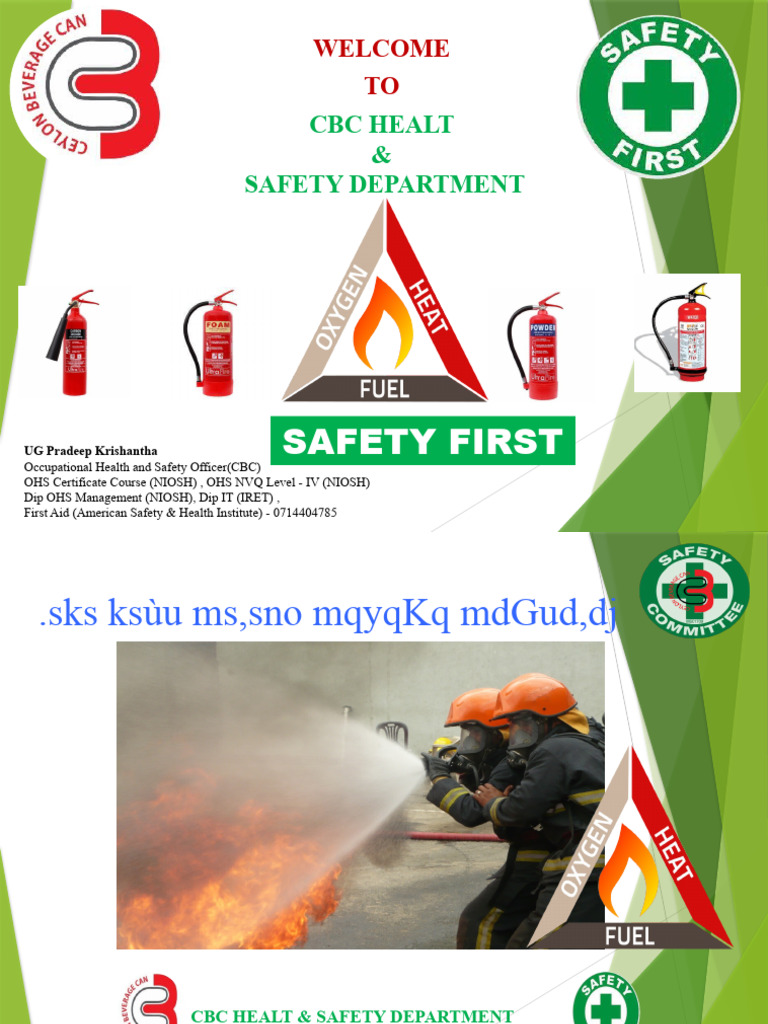 Fire Training OHS Department CBC | PDF | Working Conditions | Workplace