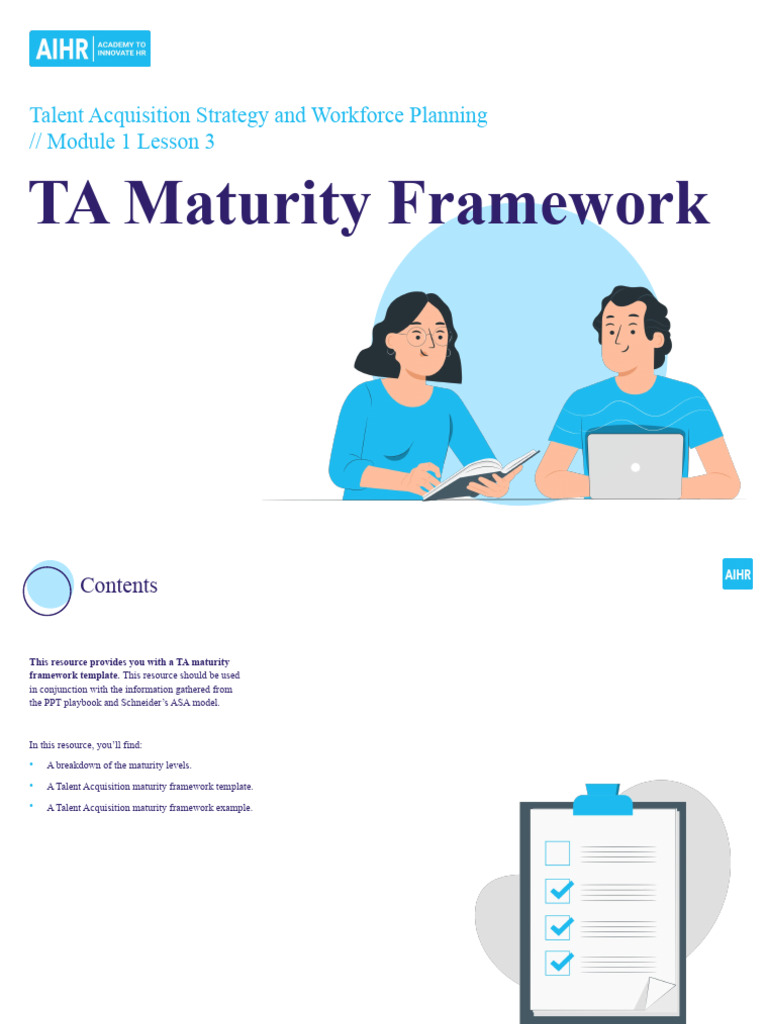 m1l3 Ta Maturity Framework Template - Talent Acquisition Strategy and ...