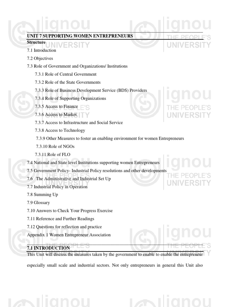 Unit-7 | PDF | Entrepreneurship | Business