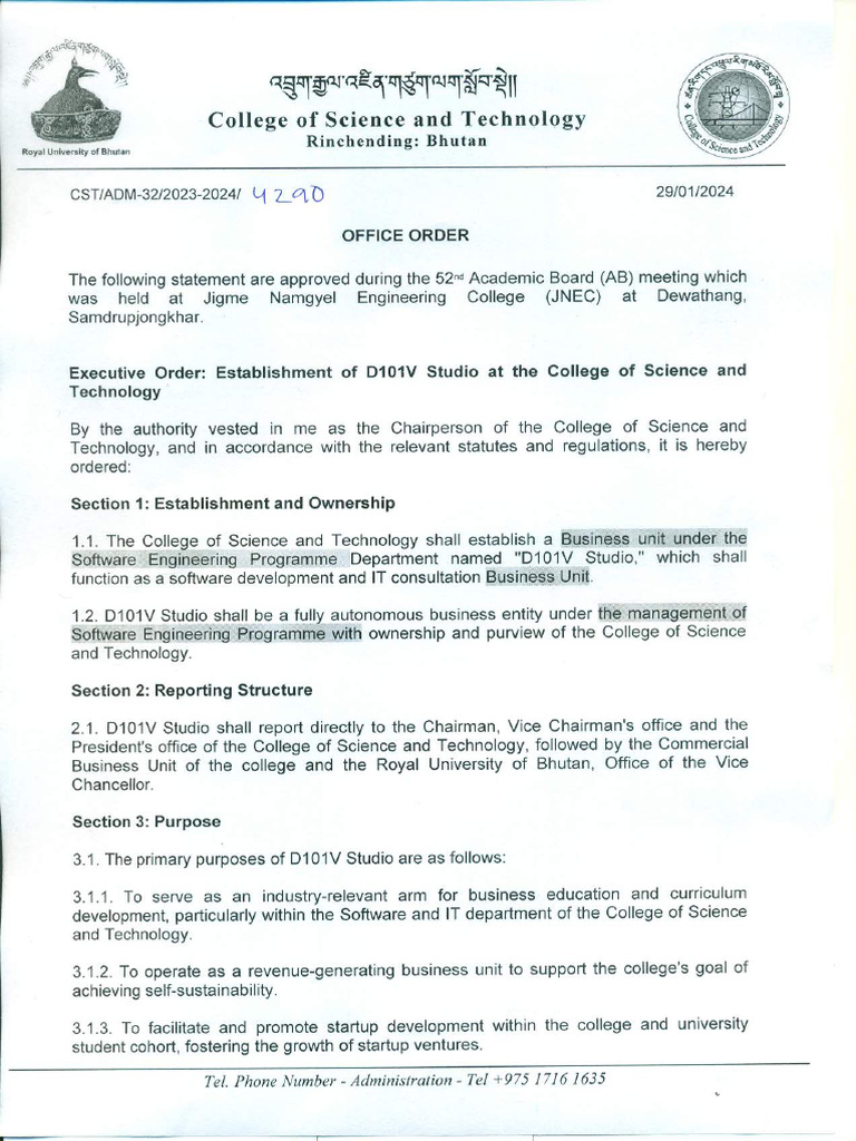 Office Order | PDF