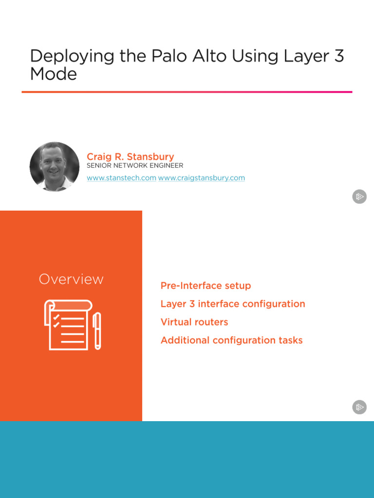 Deploying Palo Alto Using Layer 3 Mode Slides | PDF