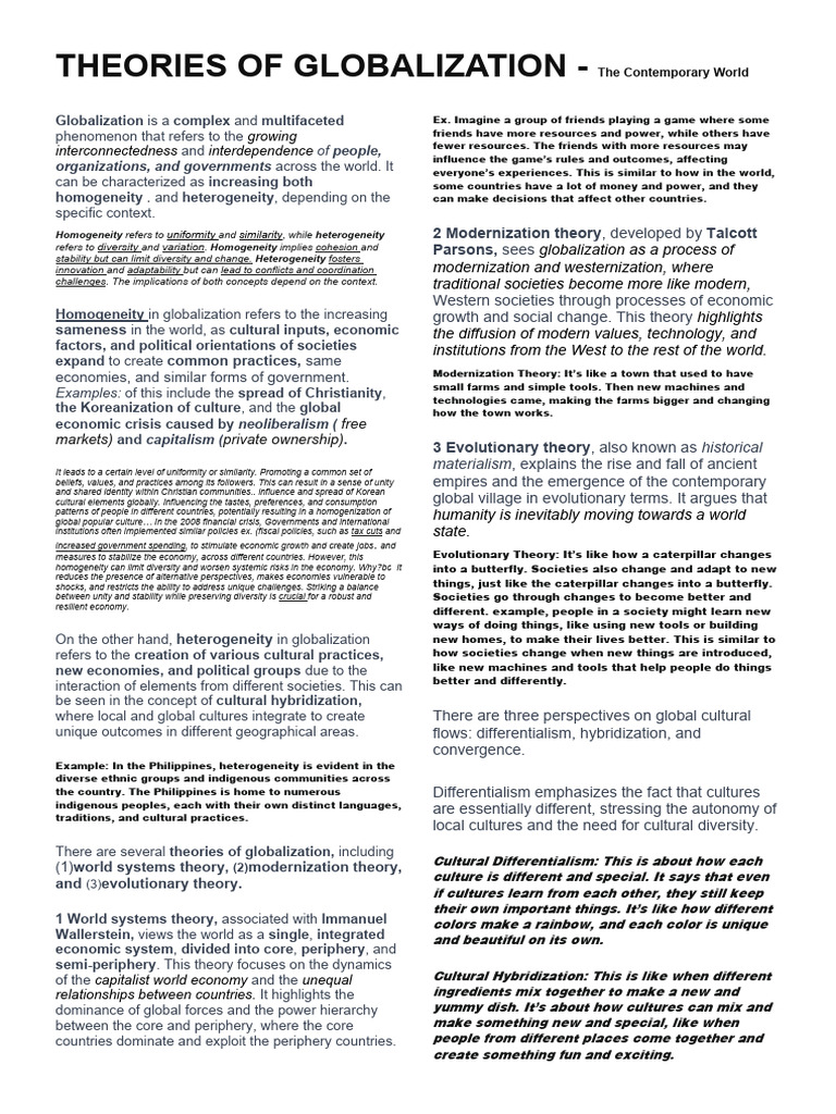 Theories of Globalization_y | PDF | World Systems Theory | Globalization