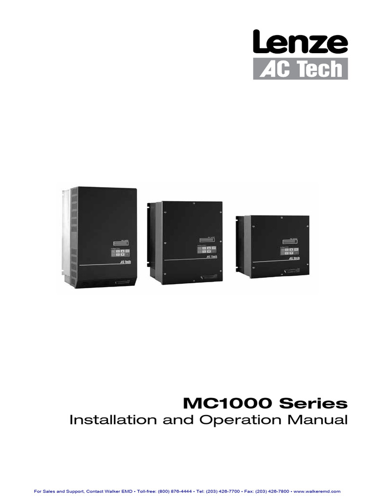 Lenze ACTech MC1000 User Manual | PDF | Technology & Engineering