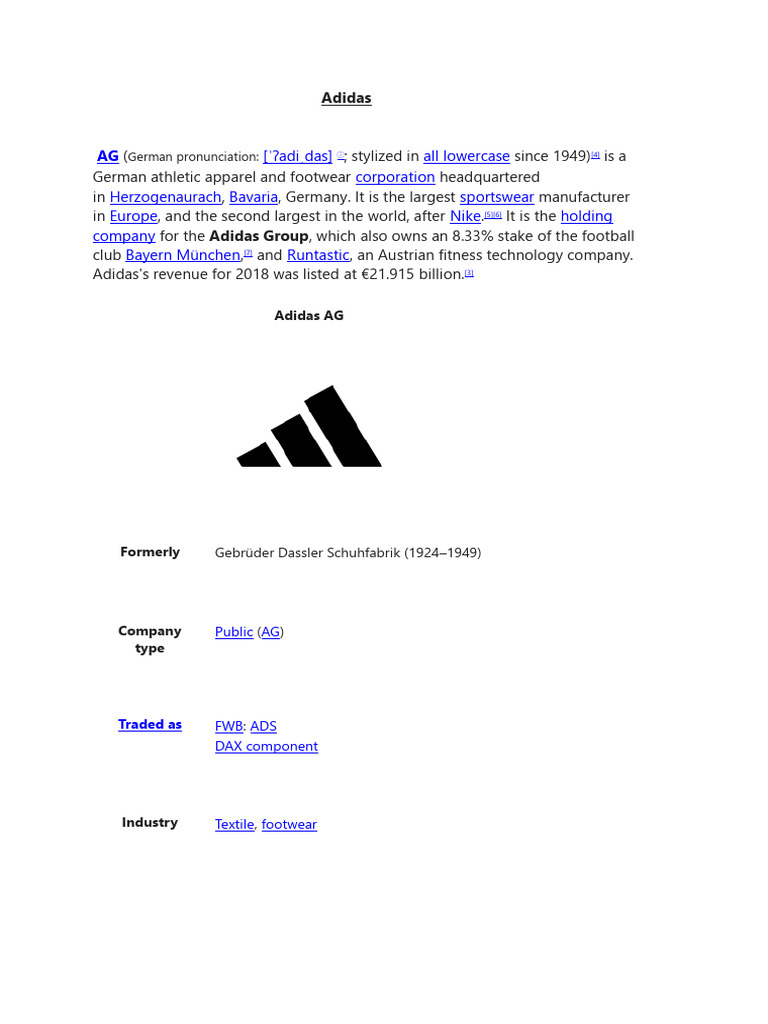 Case Study | PDF | Adidas