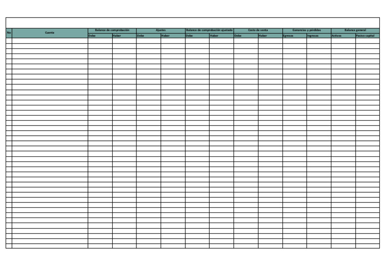 Hoja de Trabajo de 12 Columnas | PDF
