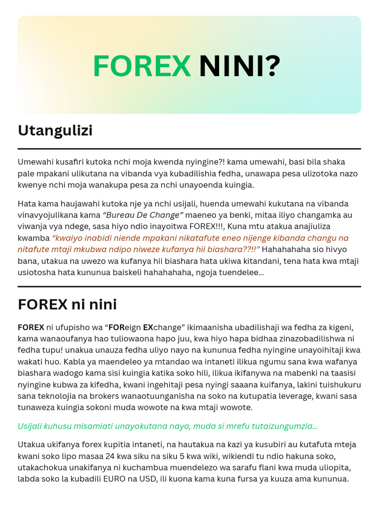 Forex Nini | PDF