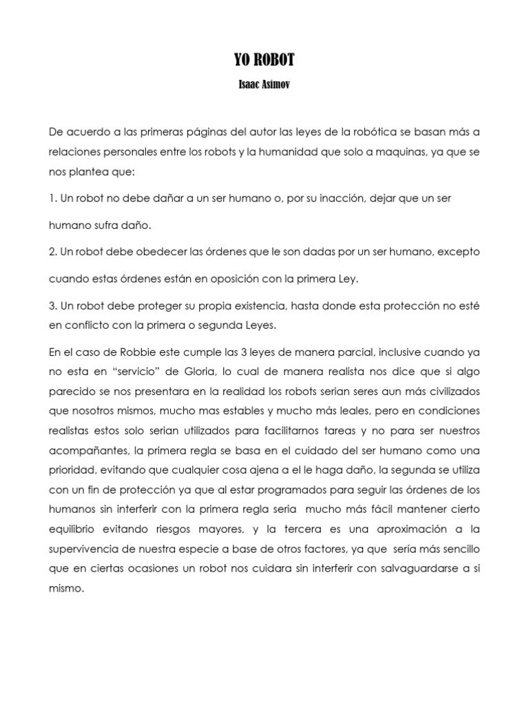 YO ROBOT | PDF | Robot | Robótica