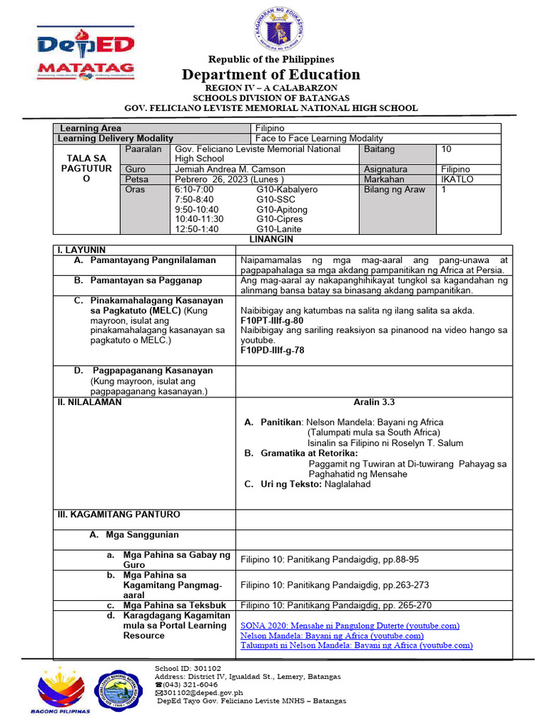 Sanaysay Final Day 2 | PDF