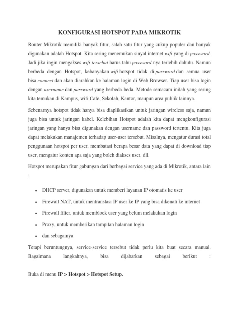 Hotspot | PDF | Komputer | Teknologi & Rekayasa