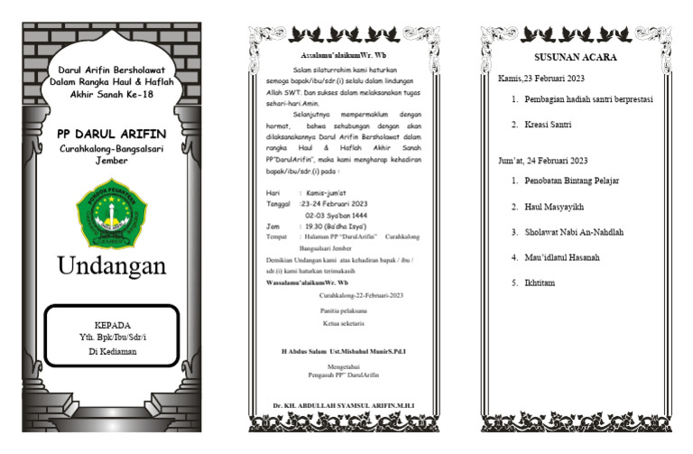 Undangan Haflah 23 | PDF