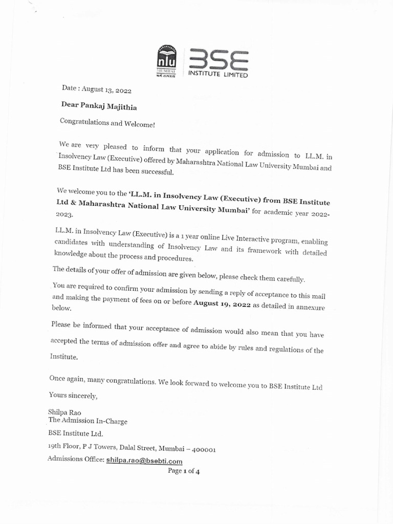 LLM Offer Letter | PDF