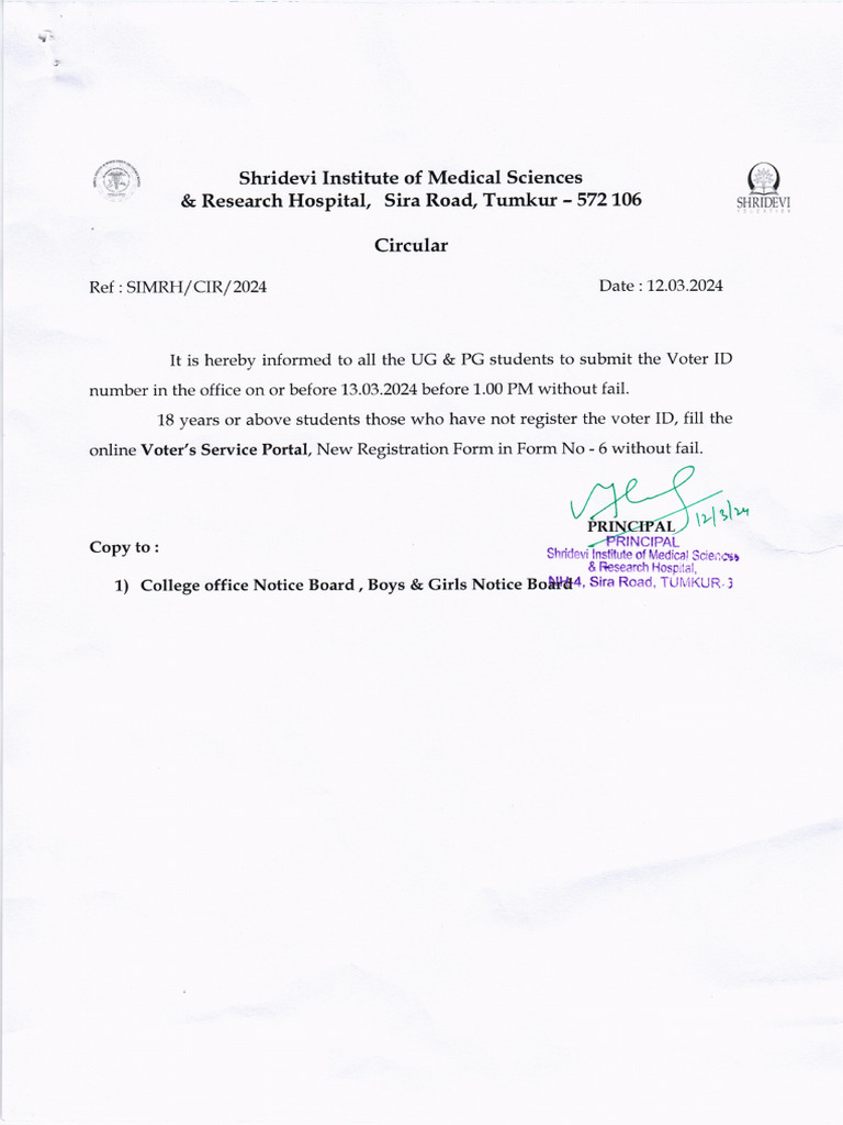 Circular Election Voter ID | PDF | Government