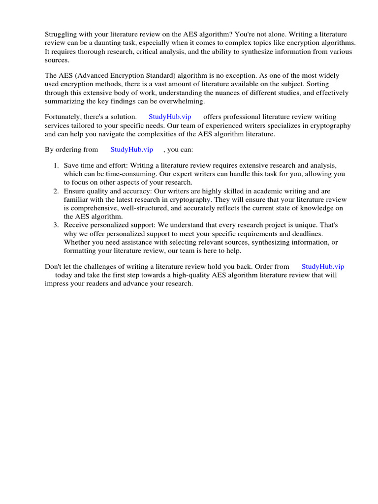 Literature Review On Aes Algorithm | PDF | Cryptography | Encryption