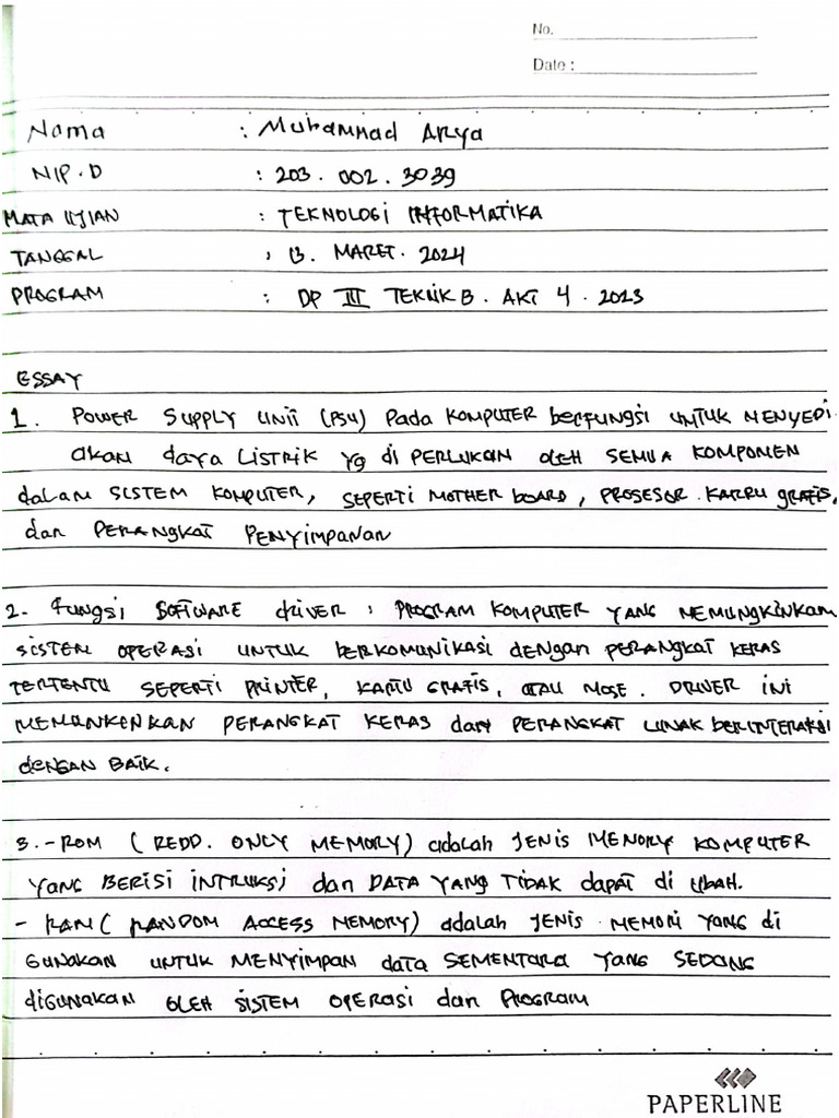 Teknologi Infotmatika - Muhammad Arya | PDF